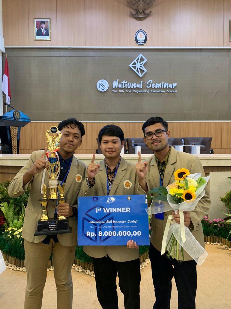 Tim Gama-Ian GMBB UGM Peroleh Juara 1 International BIM Innovation Competition (IBIC) pada Civil ...